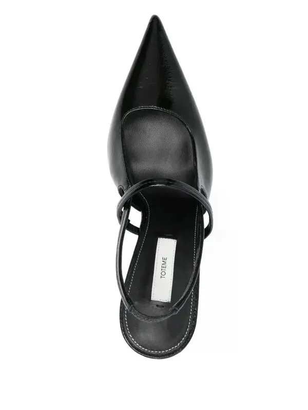 TOTEME 90mm Naplack Pumps - Black