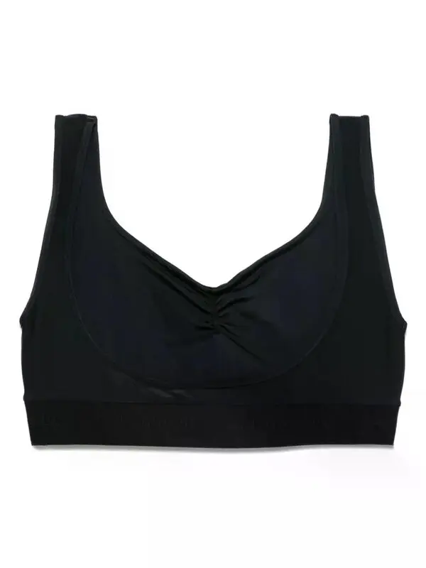 ALAINPAUL Gathered-detailing Bra