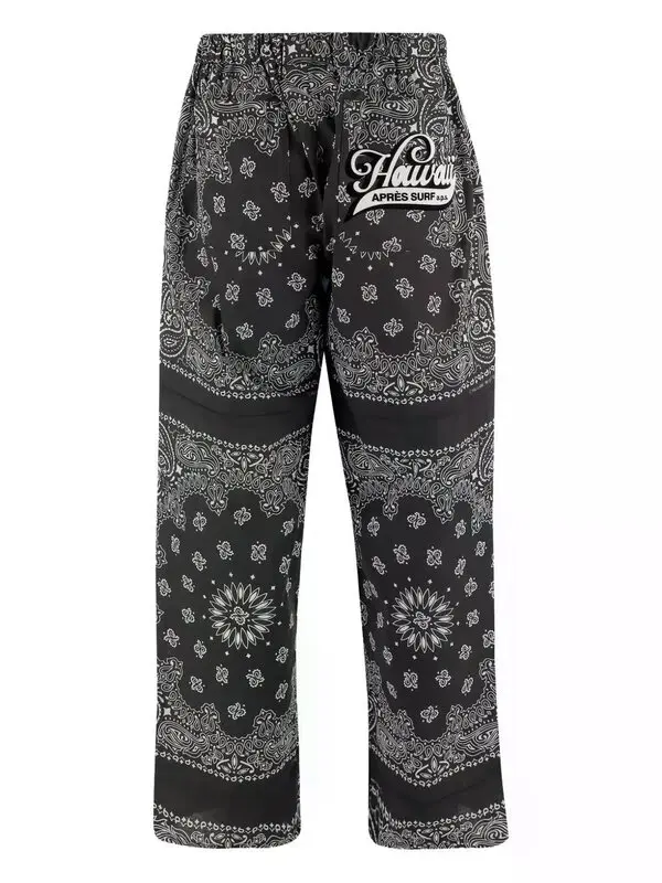 APRES SURF Bandana-print Trousers