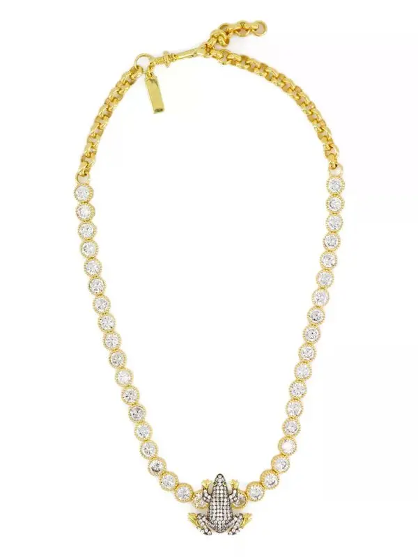 Begum Khan Frog Tennis Necklace - Gold