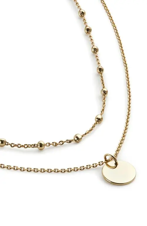 ANA LUISA Willow Layered Coin Pendant Necklace