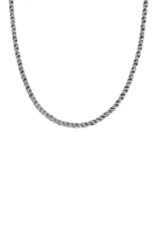 ALLSAINTS Rope Chain Necklace - Warm Silver