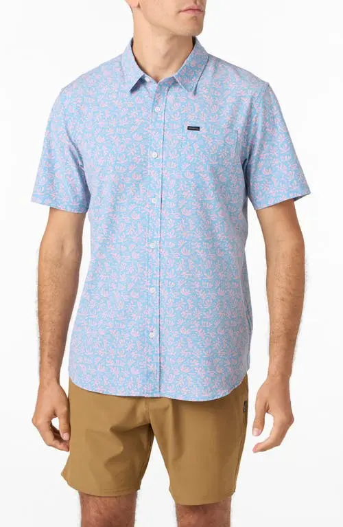 O'Neill Trvlr Upf Traverse Print Short Sleeve Performance Button-up Shirt