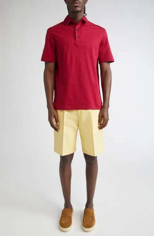 Isaia Cotton Piqué Polo