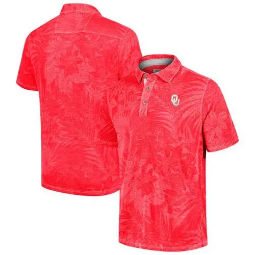 Tommy Bahama Oklahoma Sooners Sport Santiago Paradise Polo - Crimson