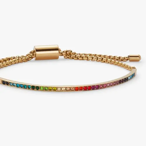ALEX AND ANI Pave Bolo Bracelet - Rainbow Ombre