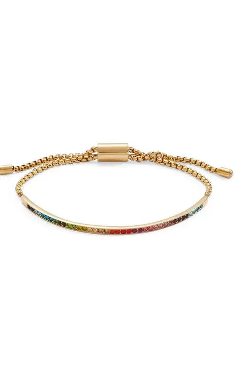 ALEX AND ANI Pave Bolo Bracelet - Rainbow Ombre