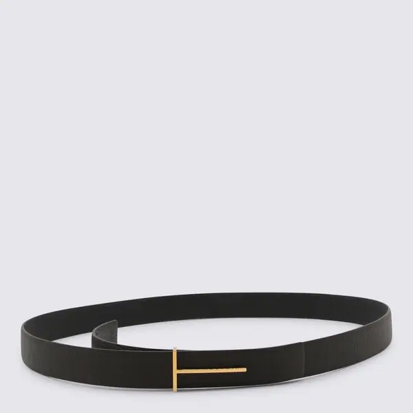 TOM FORD Leather Belt - Black