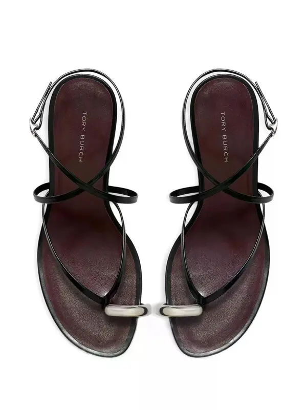 Tory Burch Pierced Strappy Open-toe Heels