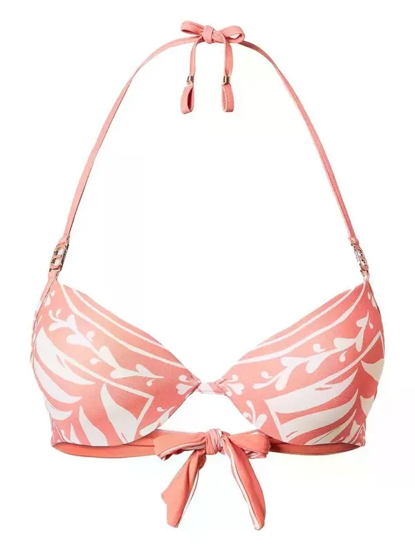 TWINSET Abstract-print Bikini Top - Orange
