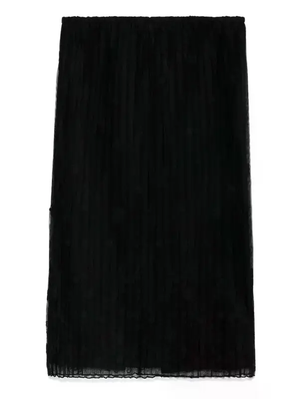 TOTEME Floral-embroidered Tulle Skirt