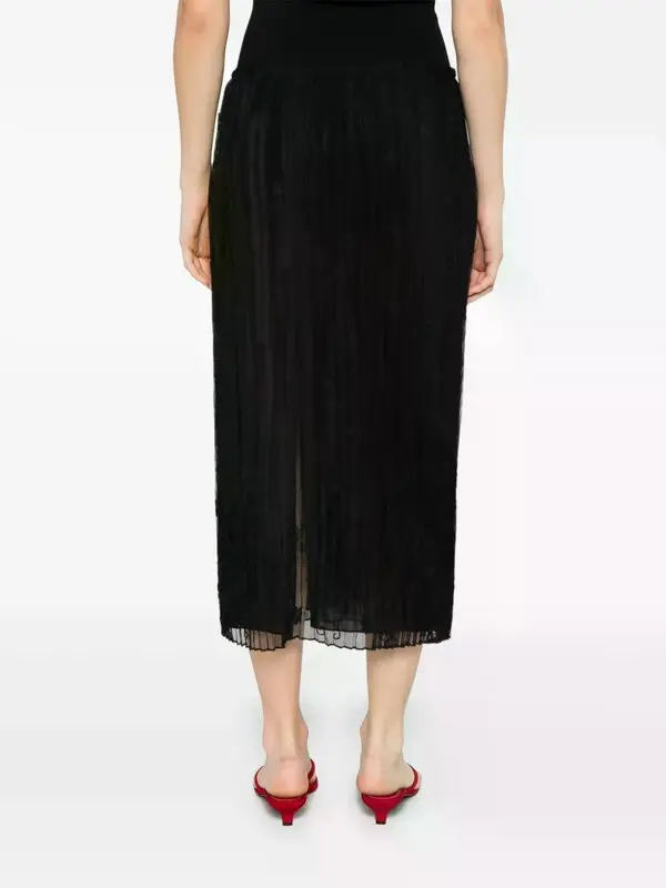 TOTEME Floral-embroidered Tulle Skirt