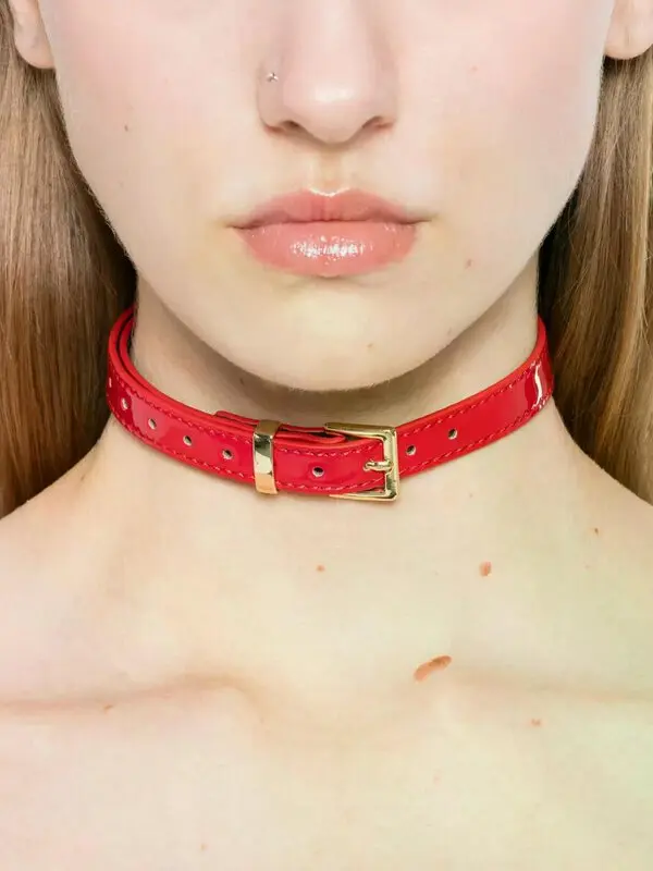 MAISON CLOSE La Liaison Choker - Red