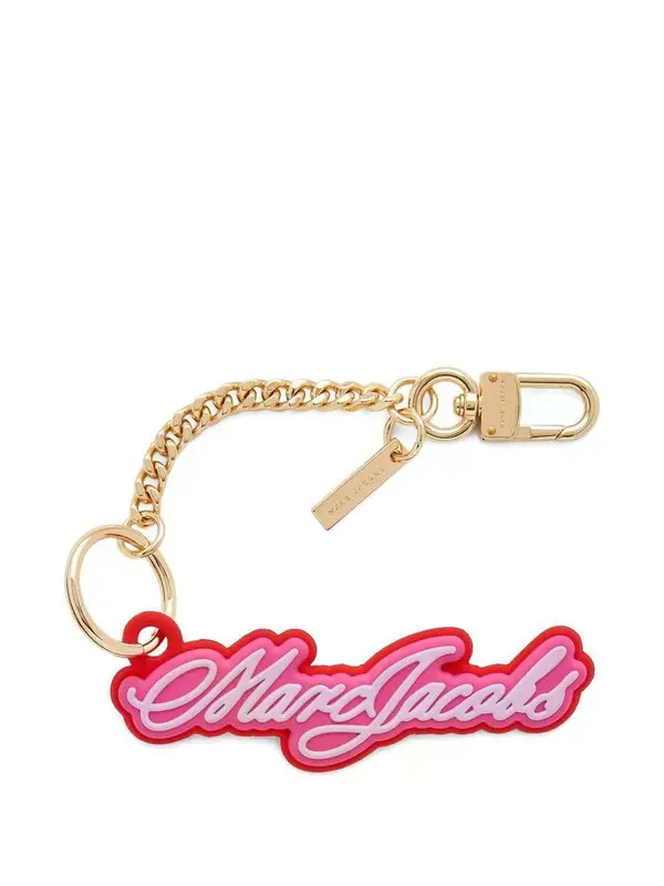 Marc Jacobs The Cursive Logo Bag Charm - Pink