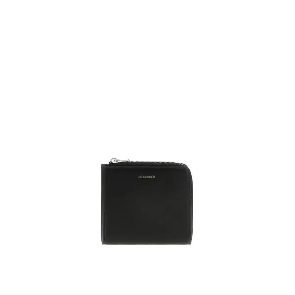 JIL SANDER Logo Nappa Wallet - Black