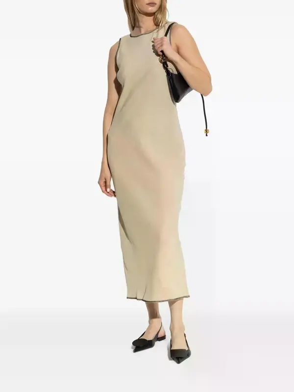 SAMSOE SAMSOE Contrast-stitching Maxi Dress