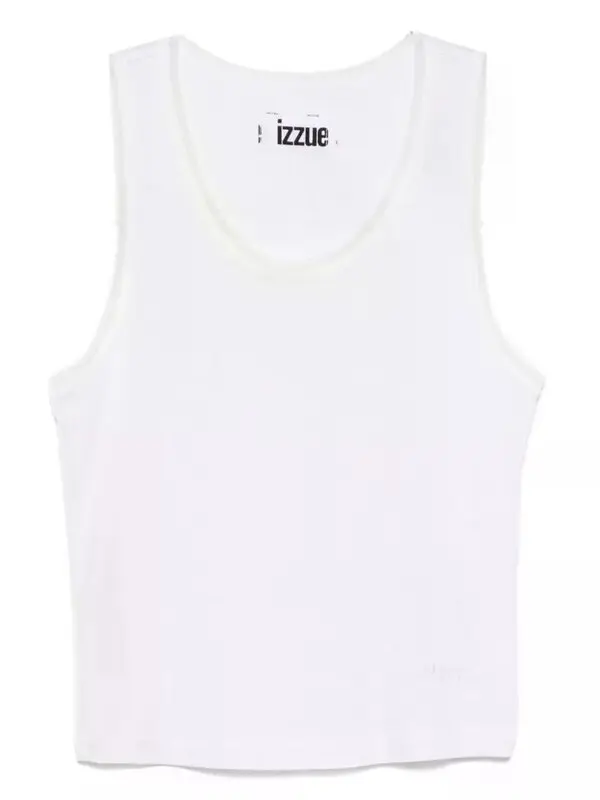 Izzue Embroidered Tank Top - White