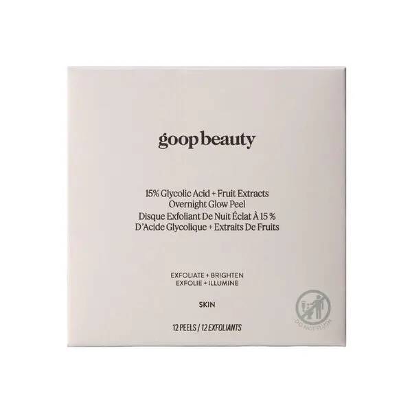 Goop 15% Glycolic Acid Overnight Glow Peel 12 Treatments - One-color