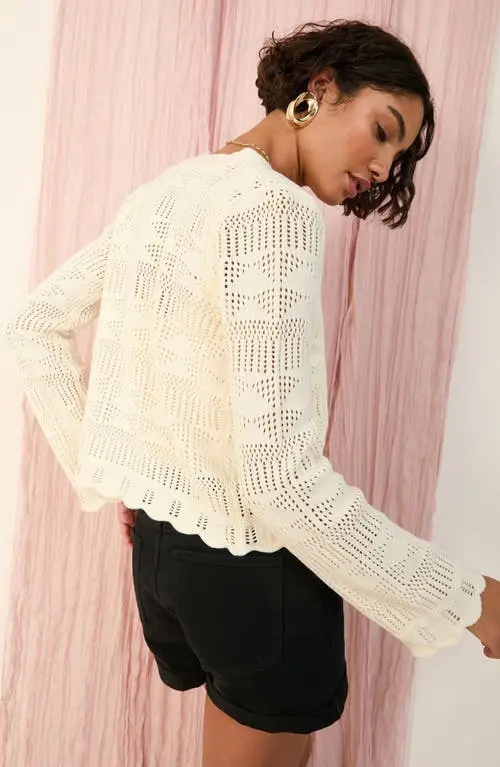 FRIENDS LIKE THESE Open Stitch Cardigan
