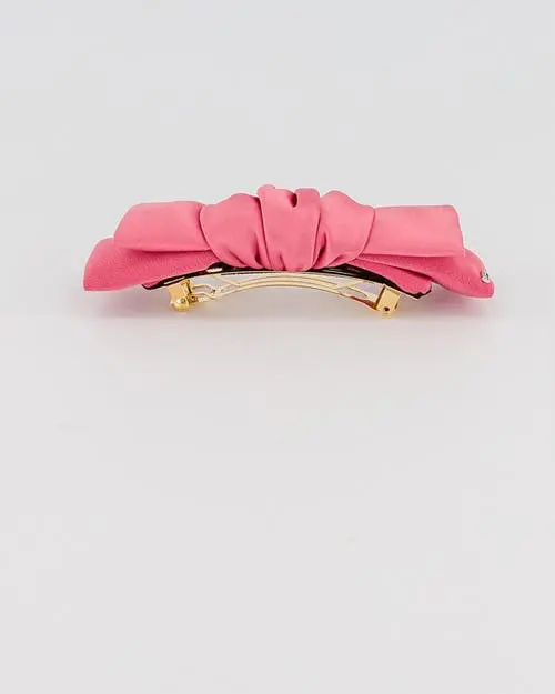 Alexandre De Paris Silk Bow Barrette