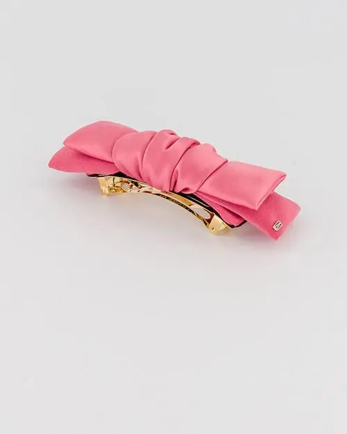Alexandre De Paris Silk Bow Barrette