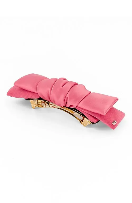 Alexandre De Paris Silk Bow Barrette