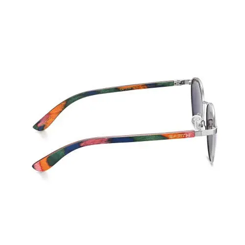 EARTH WOOD Boracay Polarized Sunglasses - Rainbow/ Green