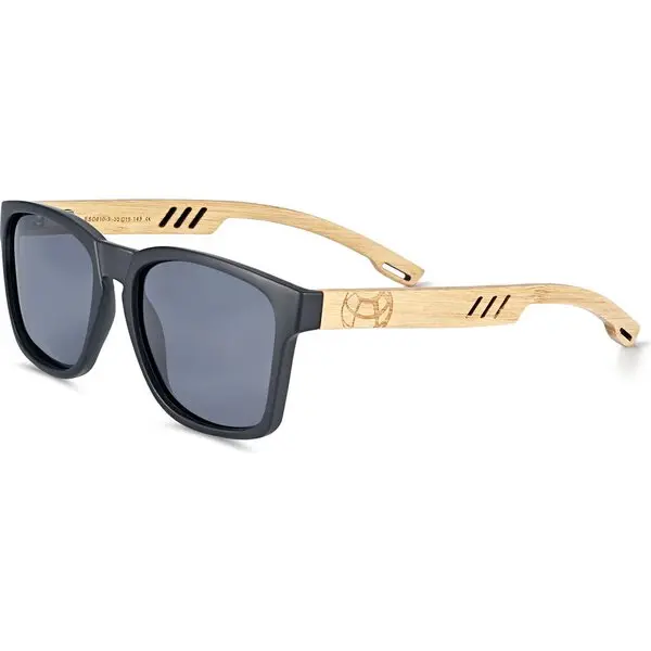 EARTH WOOD Haven Polarized Sunglasses - Bamboo/grey