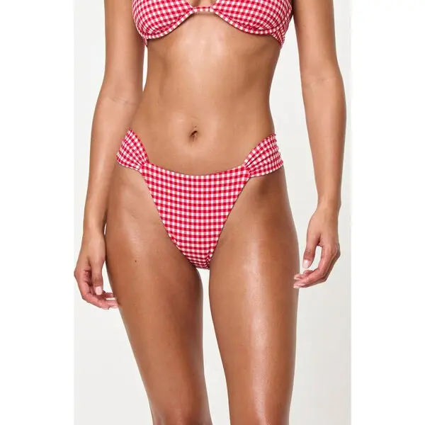 L*Space Dolce Bitsy Bikini Bottoms - Lipstick Red