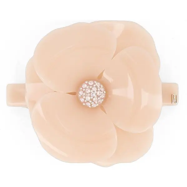 Alexandre De Paris Camelia Acetate Barette - Beige