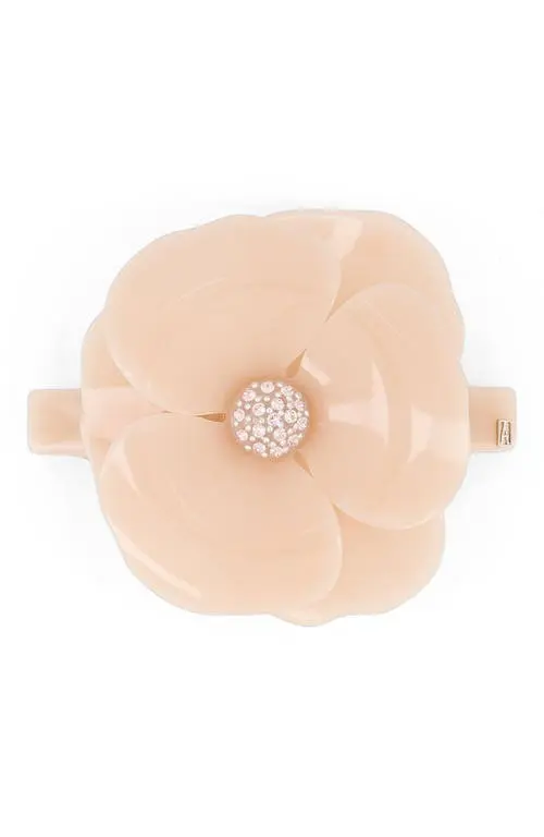 Alexandre De Paris Camelia Acetate Barette - Beige