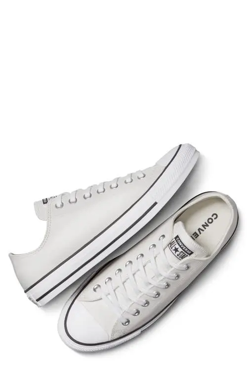 CONVERSE Chuck Taylor All Star Leather Low Top Sneaker - Vintage White/ White/ Black