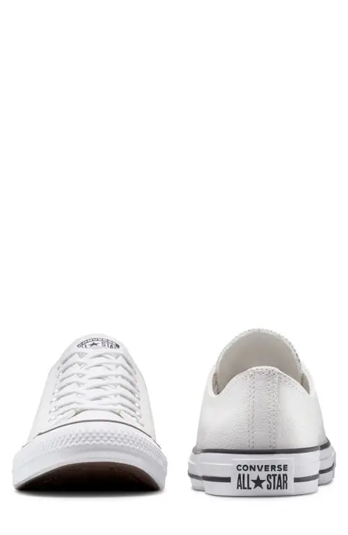CONVERSE Chuck Taylor All Star Leather Low Top Sneaker - Vintage White/ White/ Black