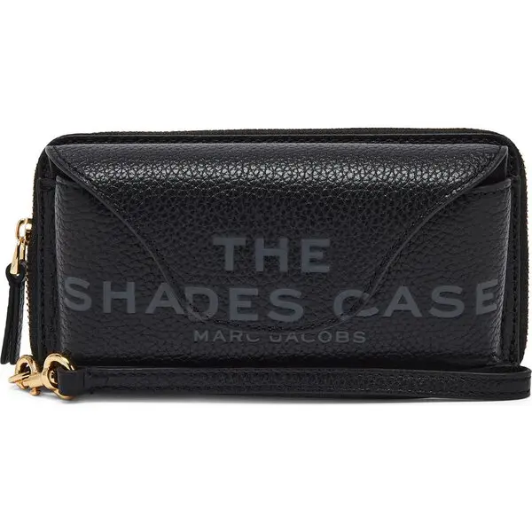 Marc Jacobs The Shades Leather Sunglasses Wristlet - Black