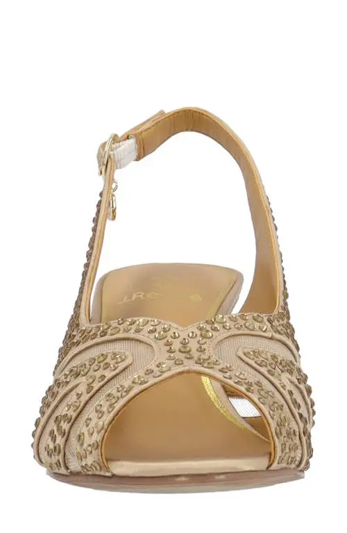 J. Reneé Lovela Slingback Wedge Sandal - Beige
