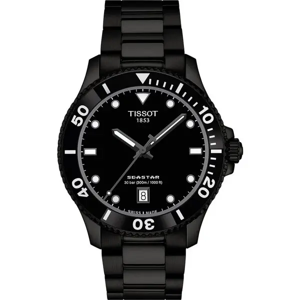 TISSOT Seastar 1000 Bracelet Watch - Black