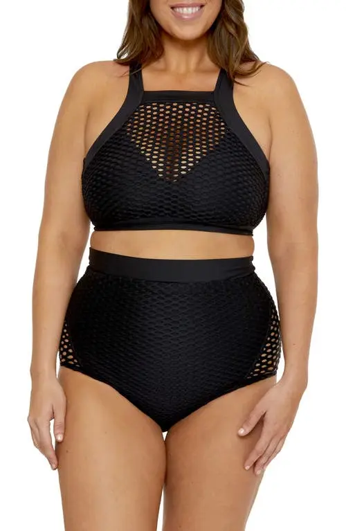 BECCA By Rebecca Virtue Castaway High Waist Bikini Bottoms