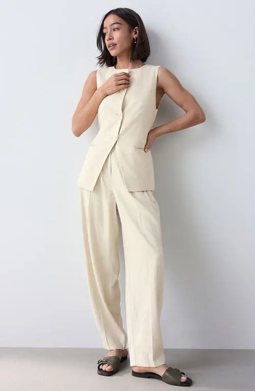 NEXT Long Linen Blend Vest
