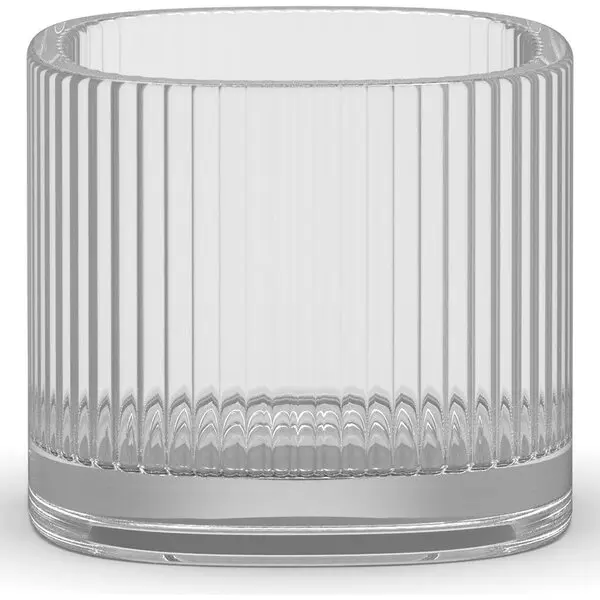 ORREFORS Magica Super Circle Medium Glass Votive Holder - Clear