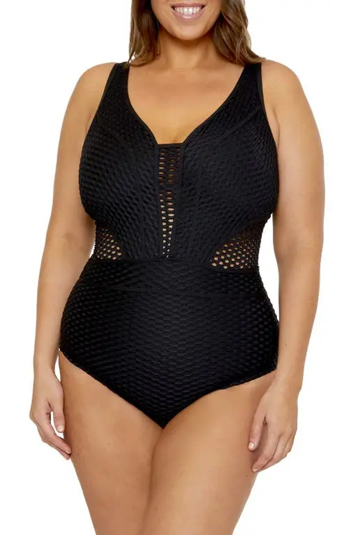 BECCA By Rebecca Virtue Castaway One-piece Swimsuit Plus - Black