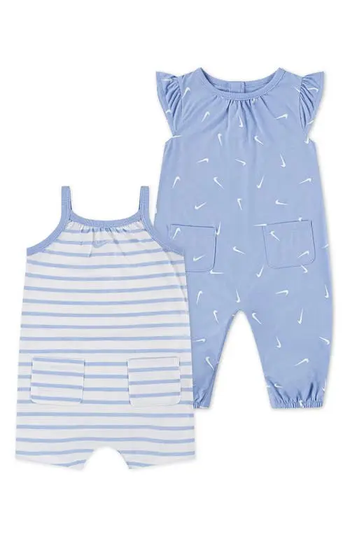 Nike Essentials 2-pack Assorted Rompers - Cobalt Bliss