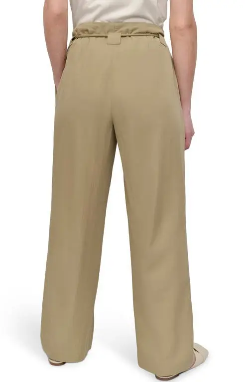 Dkny Rope Tie Wide Leg Pants - Pale Moss