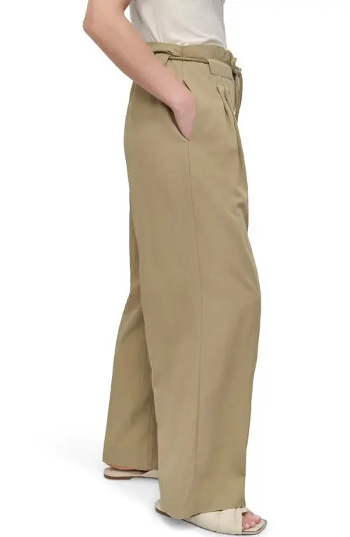 Dkny Rope Tie Wide Leg Pants - Pale Moss
