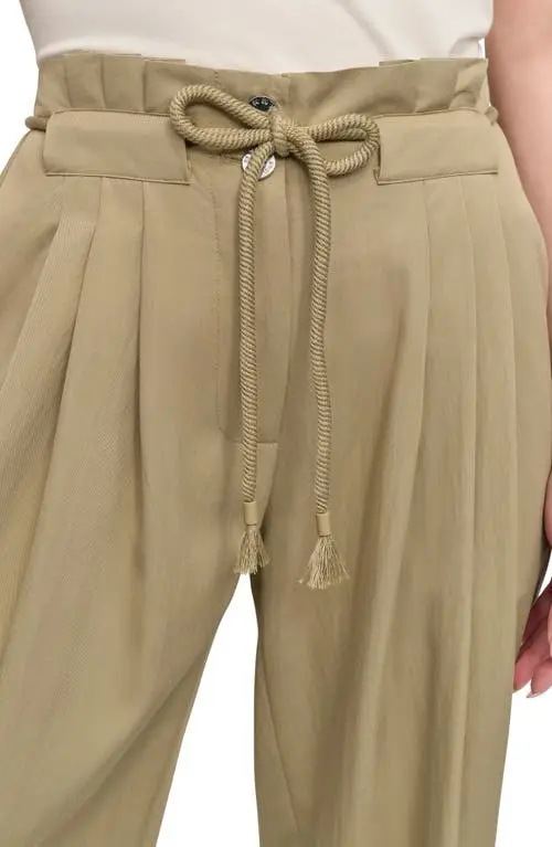 Dkny Rope Tie Wide Leg Pants - Pale Moss