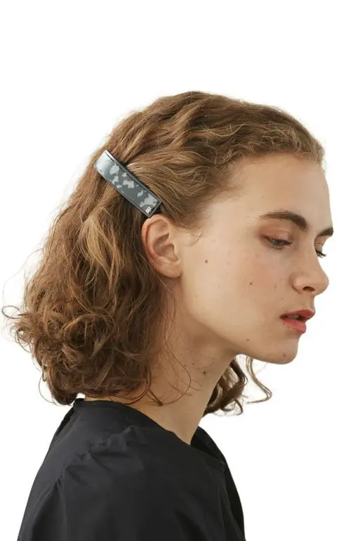Alexandre De Paris Vincennes Acetate Barrette - Grey