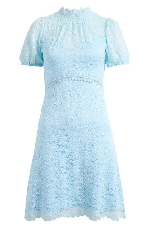 LIPSY Puff Sleeve Lace Mini Dress