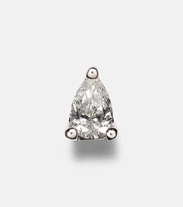 ANITA KO 18kt White Gold Single Earring With Diamond - Silver