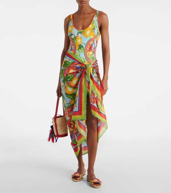 Dolce & Gabbana Printed One-piece Swimsuit
