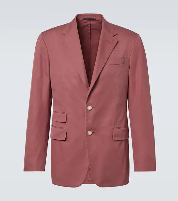 Dunhill Cavendish Cotton Blazer - Red
