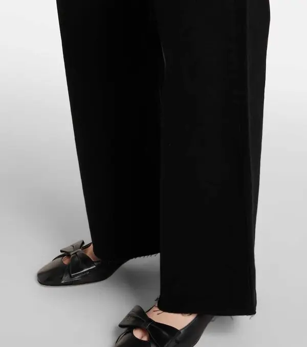SLVRLAKE Grace High-rise Wide-leg Jeans In Jet
